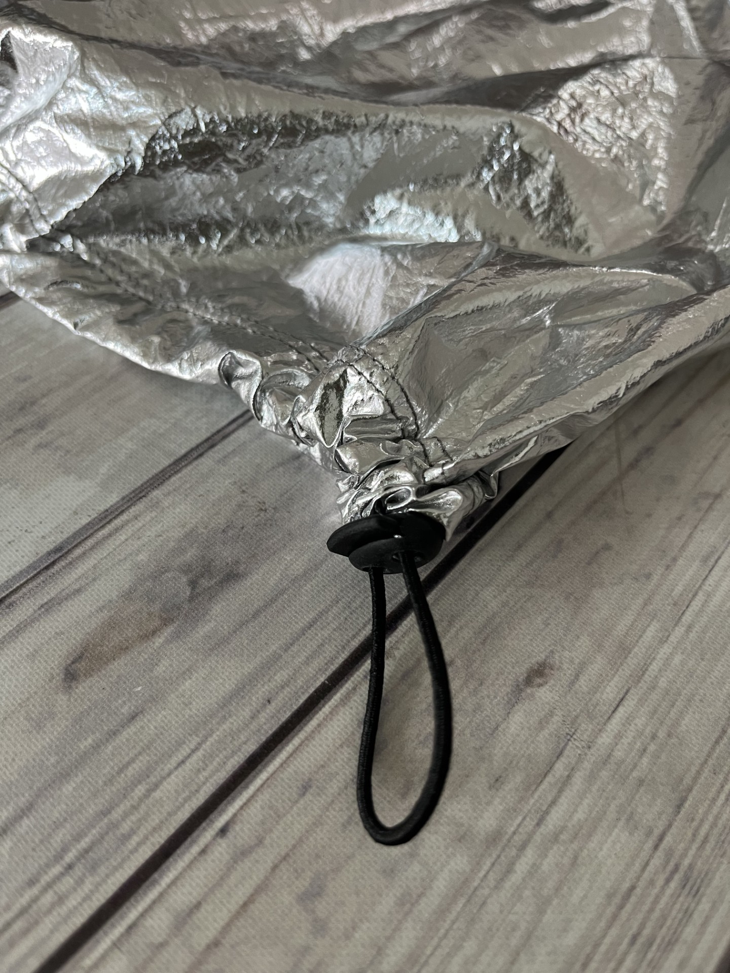 POLLERA PARACHUTE METALIZADA PLATA – Surikitos